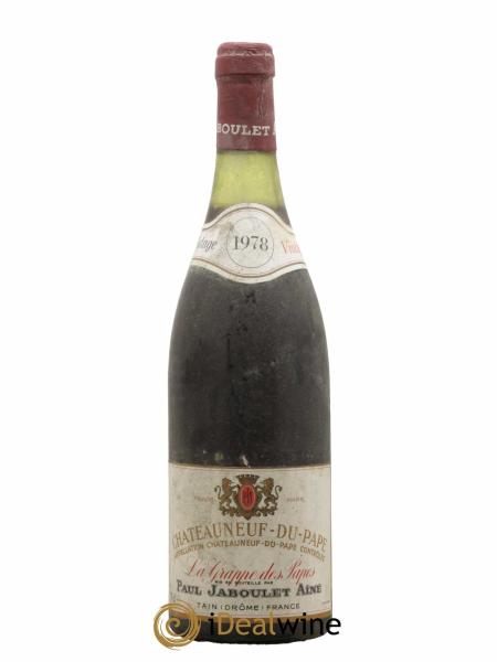Buy Châteauneuf-du-Pape La Grappe des Papes Domaine Jaboulet 1978 (lot ...