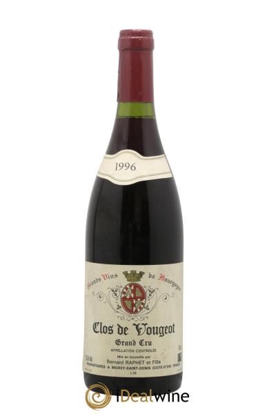 Buy Clos de Vougeot Grand Cru Gérard Raphet (Domaine) 1996 (lot: 2470355)
